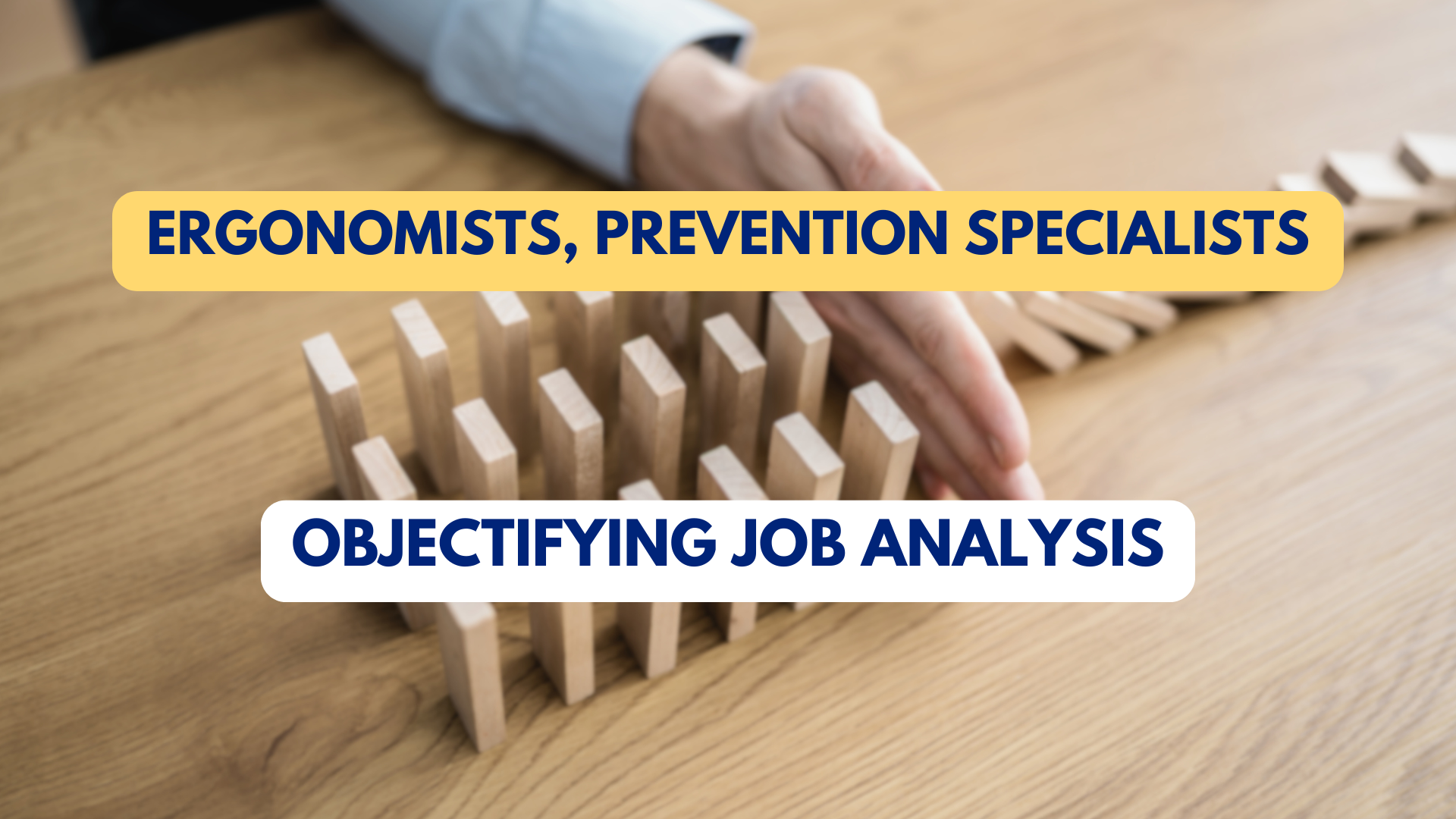 Ergonomists, prevention specialists : Objectifying job analysis - Moovency